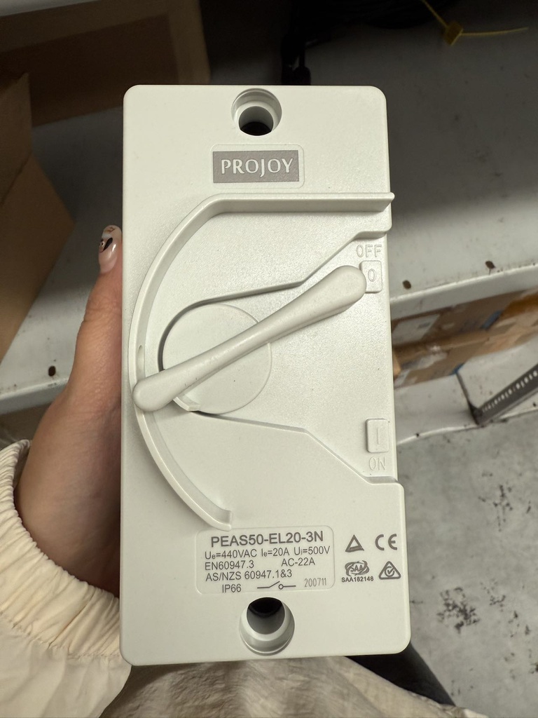 ProJoy 3pole-20A-Ac Isolator | Mainergy Limited